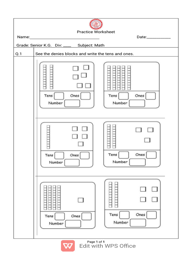 Practice Worksheet | PDF