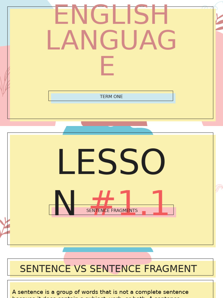 Understanding Sentence Structure Basics | PDF | Comma | Verb