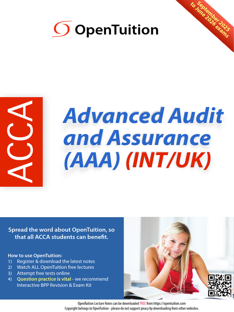Acca Aaa s25 Notes | PDF | Audit | Internal Control