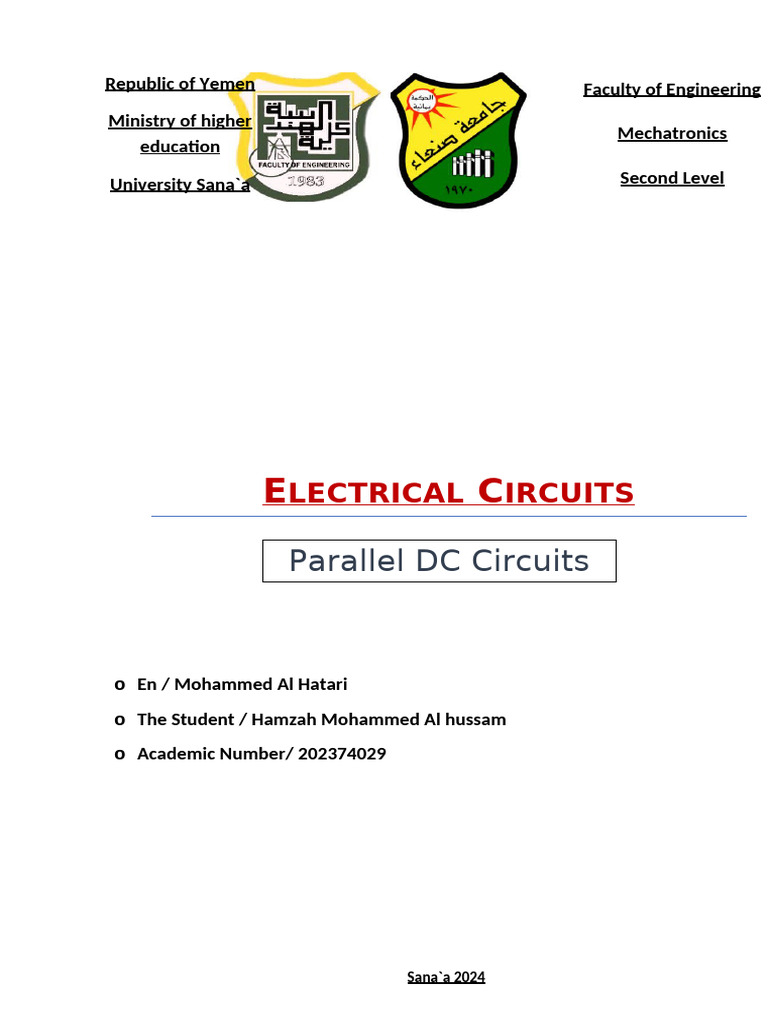 Parallel DC Circuit | PDF | Series And Parallel Circuits | Voltage