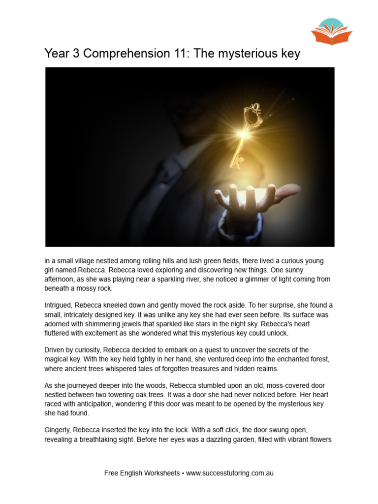 Rebecca and the Mysterious Key | PDF