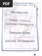 ZIMSEC Biology Paper1 Practice | PDF