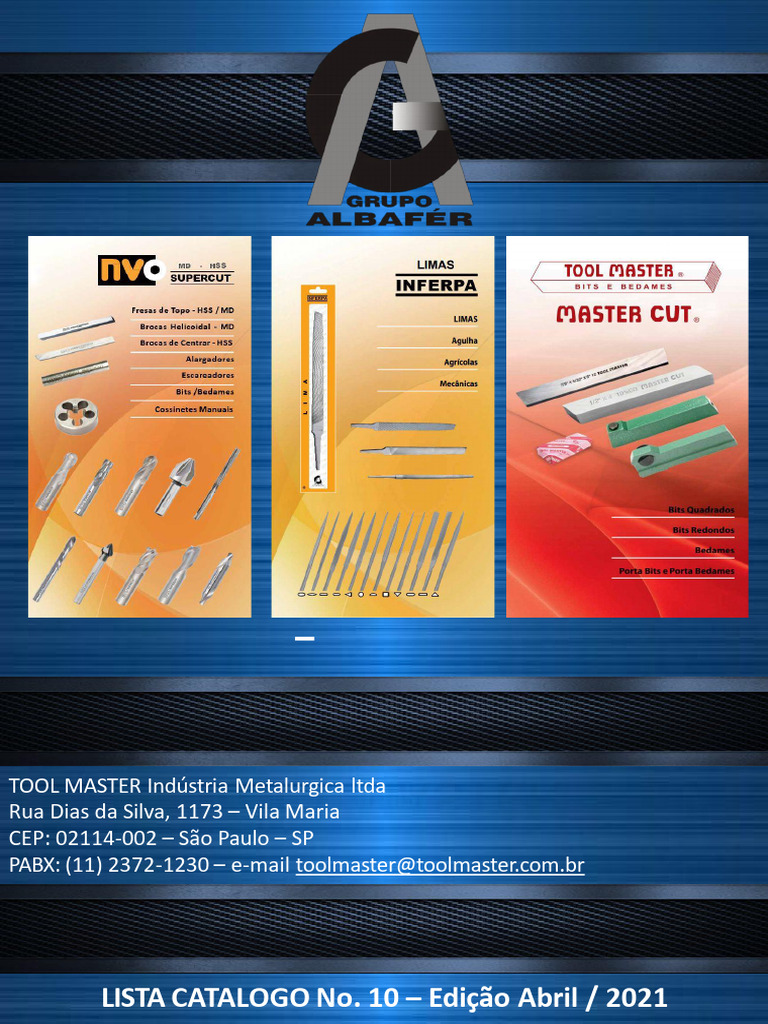 Catálogo de Ferramentas Tool Master 2021 | PDF | Materiais ...