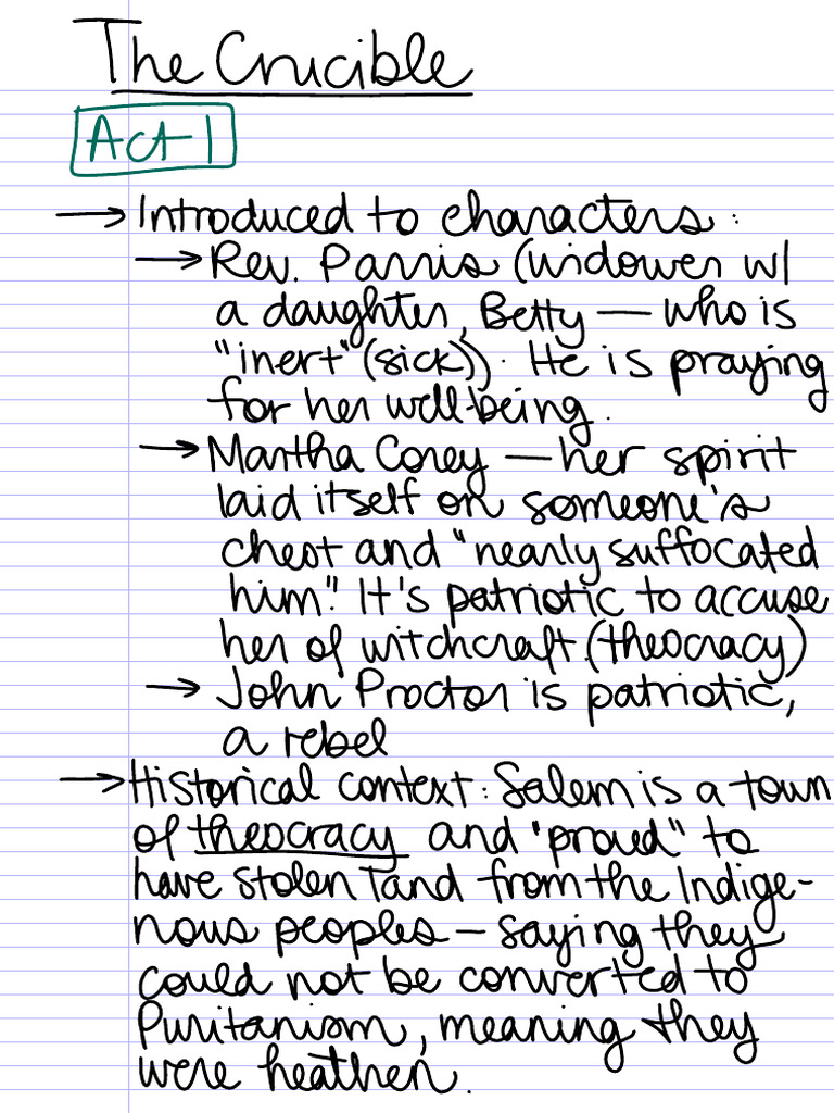 Crucible ClassNotes | PDF