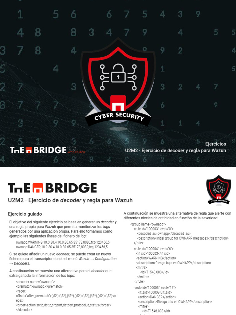 Ejercicio de Decoders en Wazuh | PDF | Protocolo de Control de ...