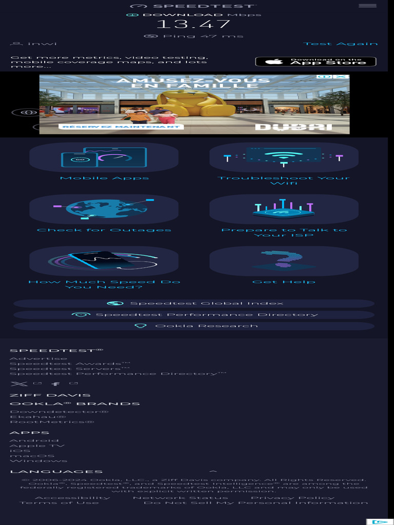 Speedtest: Check Your Internet Speed | PDF