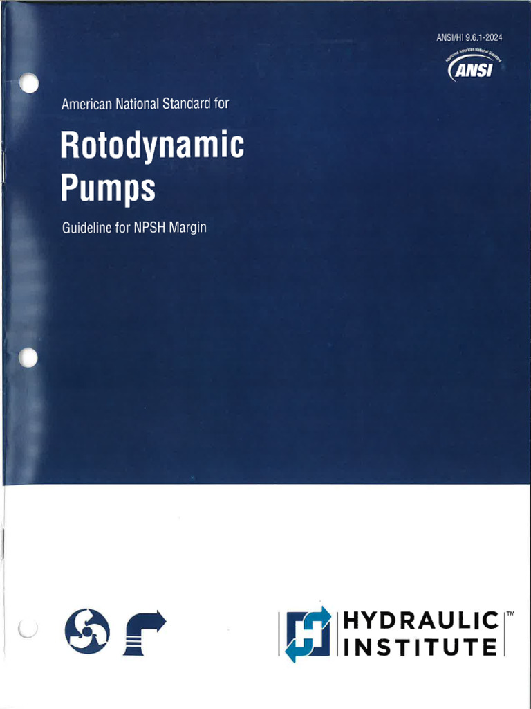 Rotodynamic Pumps Guidline For NPSH Margin ANSI 9-6!1!2024 | PDF ...