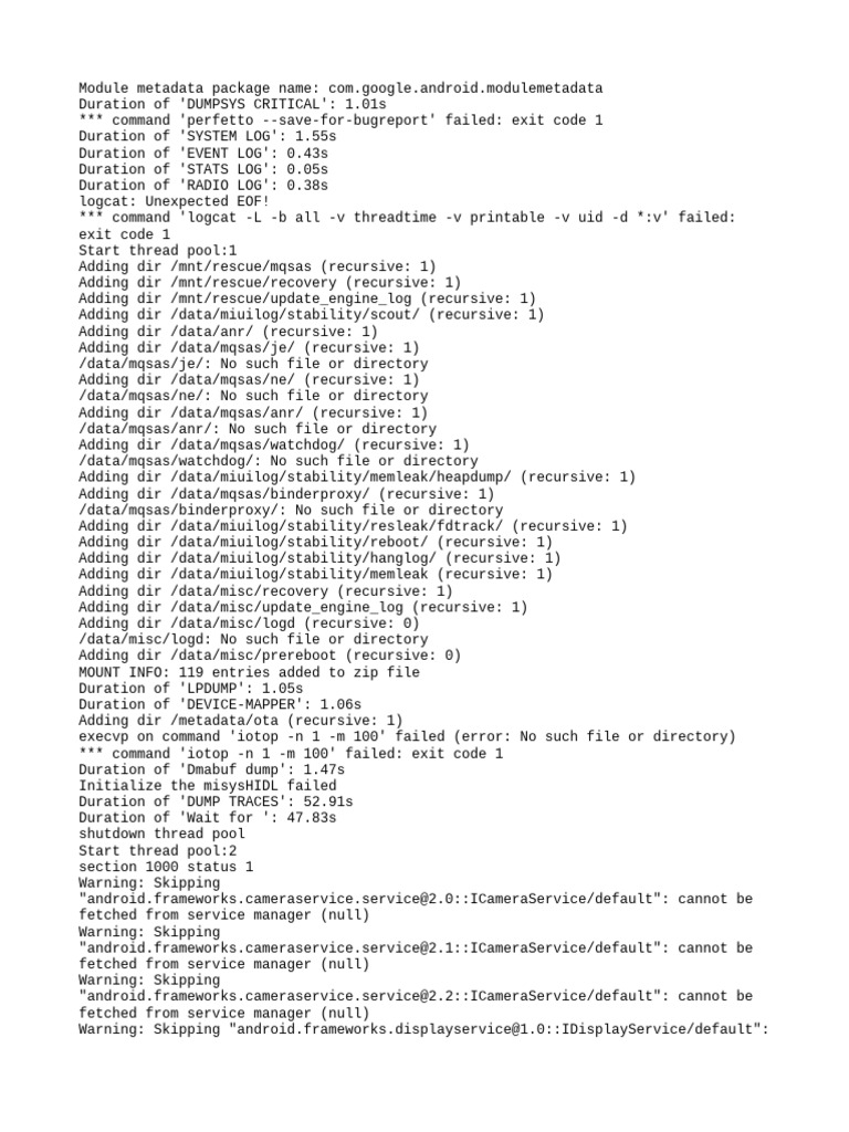 bugreport-sky_in-TKQ1.221114.001-2025-08-22-07-15-09-dumpstate_log-9143 | PDF | Computer ...