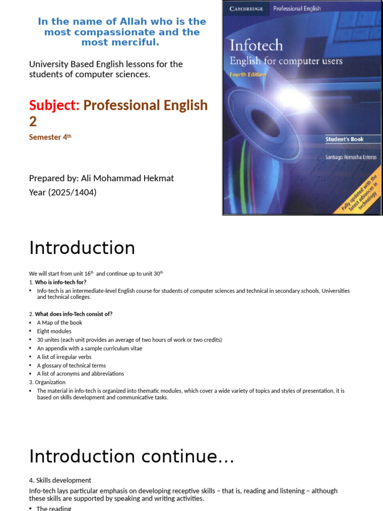 Introducation of The Book and Course Pol | PDF