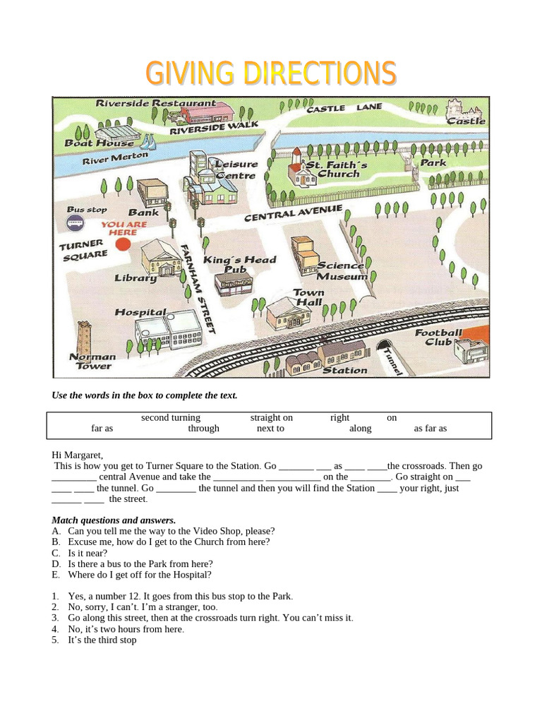 Directions to Turner Square Station | PDF