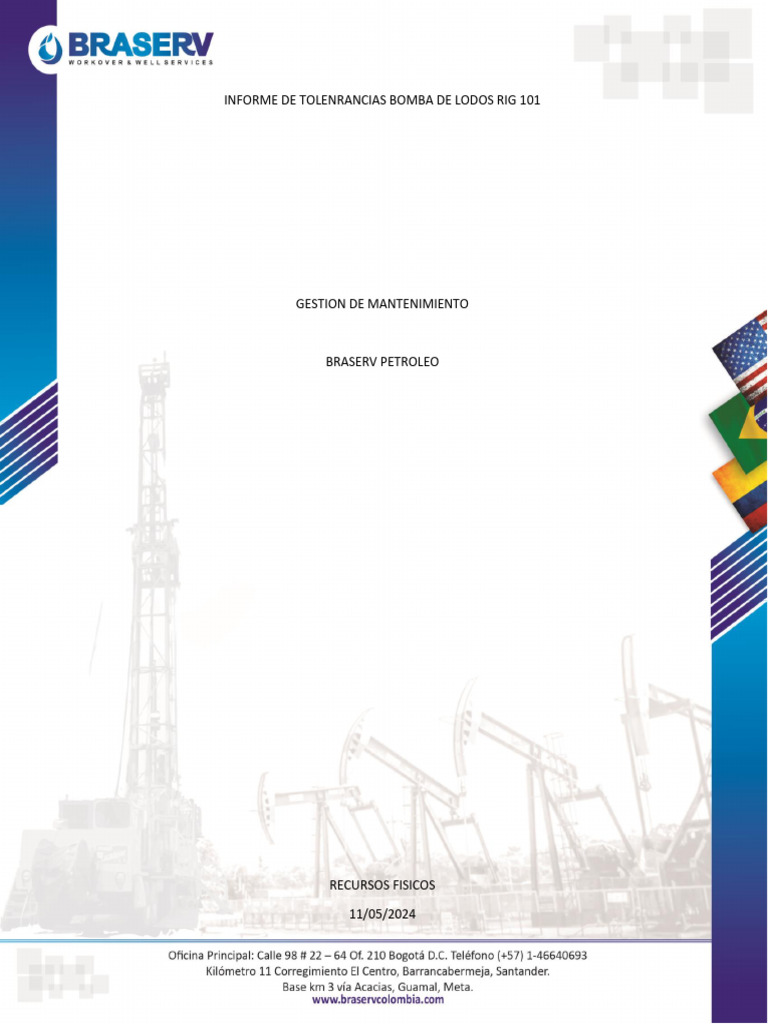 Informe de Tolerancias Bomba PZ7 | PDF