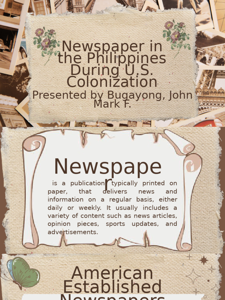 Newspaper in the Philippines During U.S. Colonization | PDF