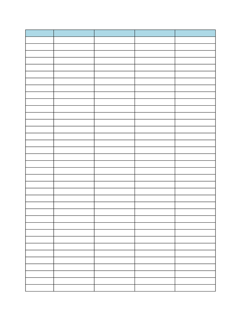 Attendance Table Weekend 2025 | PDF