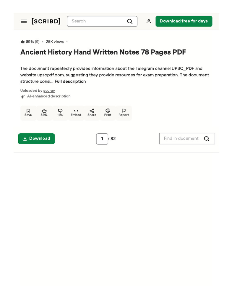 Document561490096ancient History Hand Written Notes 78 Pages PDF | PDF