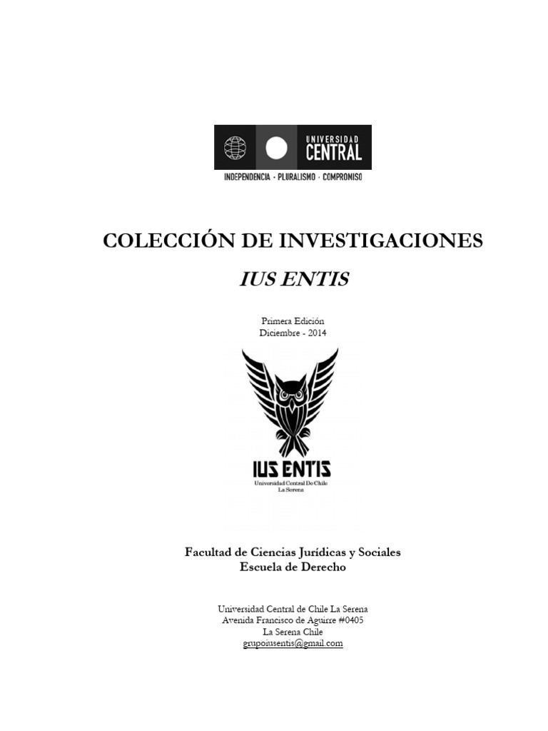 Coleccion de Investigaciones IUS ENTIS UNIVERSIDAD CENTRAL | PDF | Caso ...