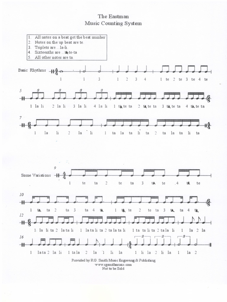 Eastman Counting System | PDF