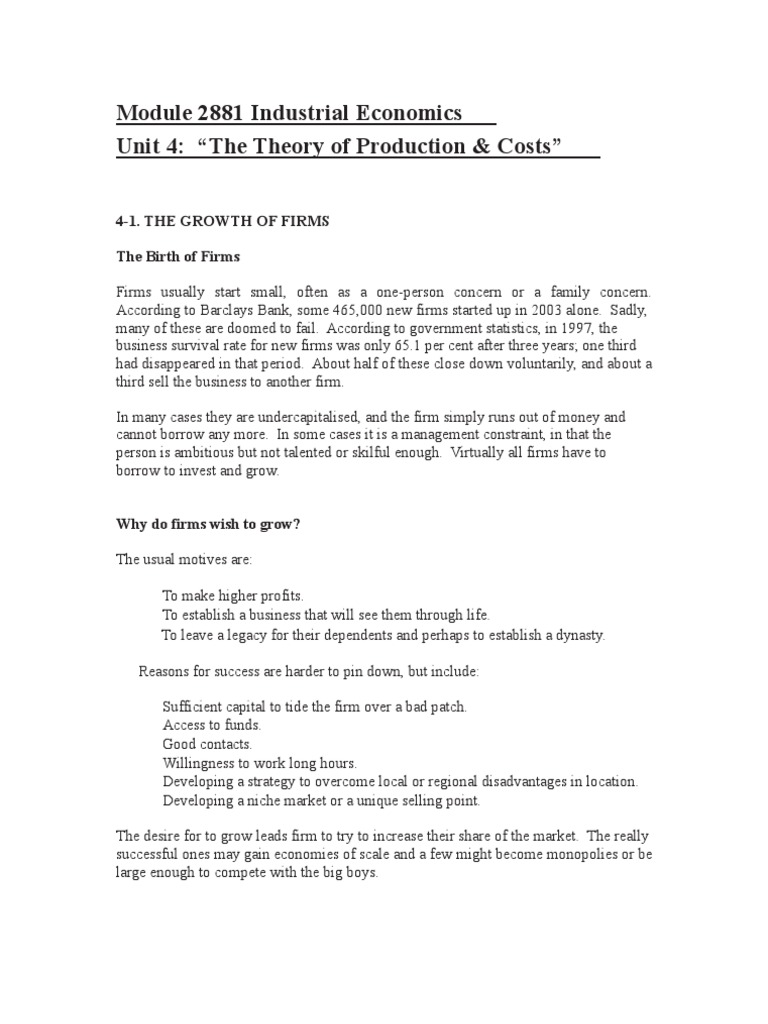 Economics Notes: Unit 4 - Industrial Economics | PDF | Monopoly ...