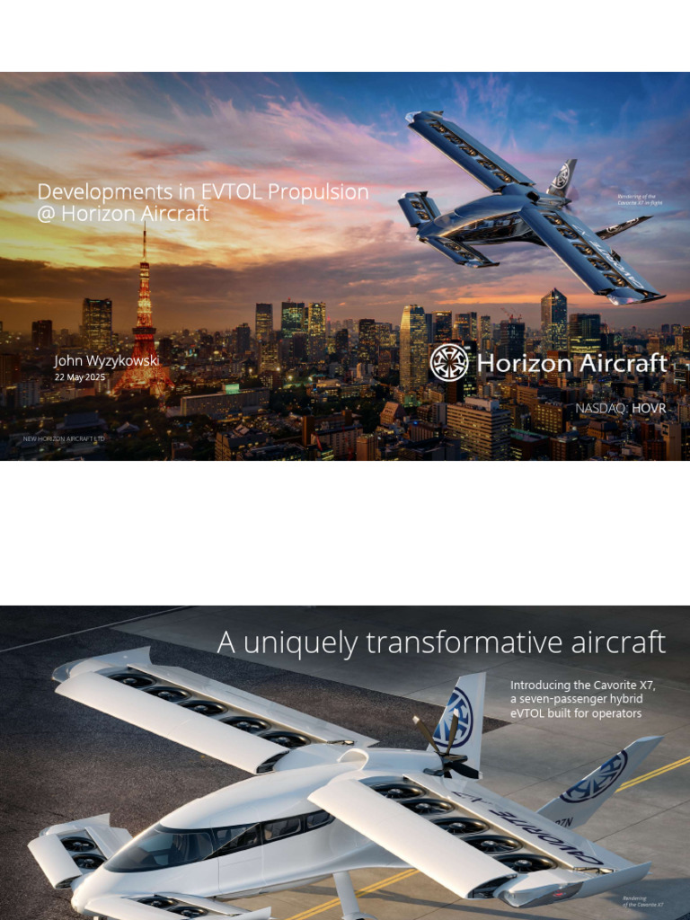 Cavorite X7: Hybrid eVTOL Aircraft Overview | PDF | Aircraft | Helicopter