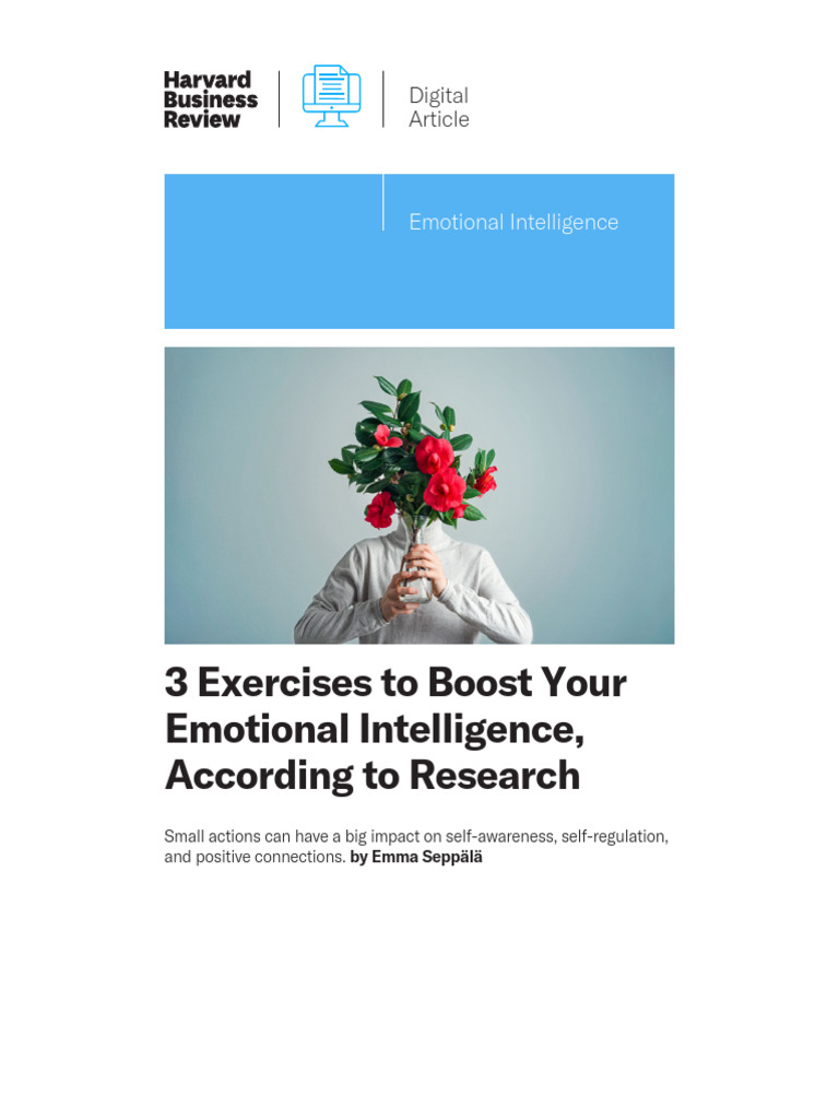 3 Exercises To Boost Your Emotional Intelligence | PDF | Fight Or ...