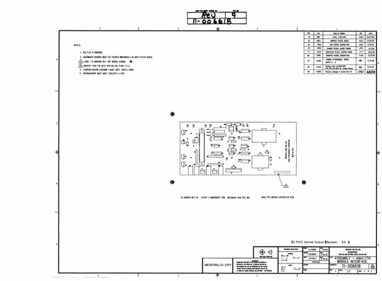Analytic PCB Line Drawing 11-006618 | PDF