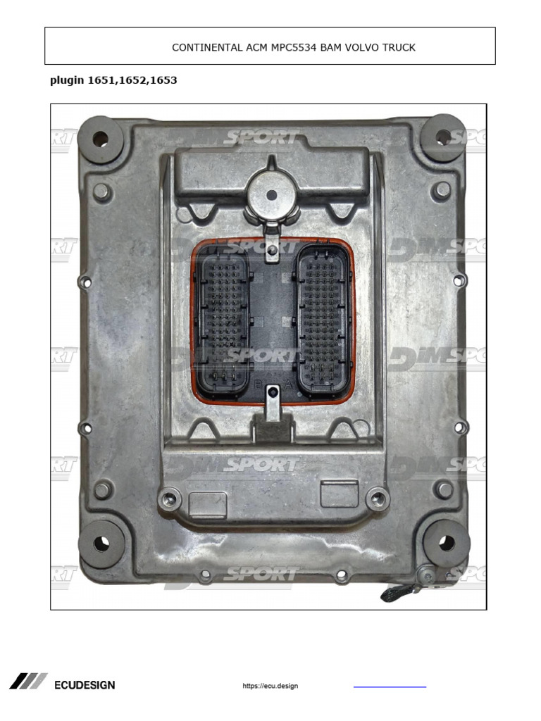 Connecting Continental ACM MPC5534 ECU | PDF