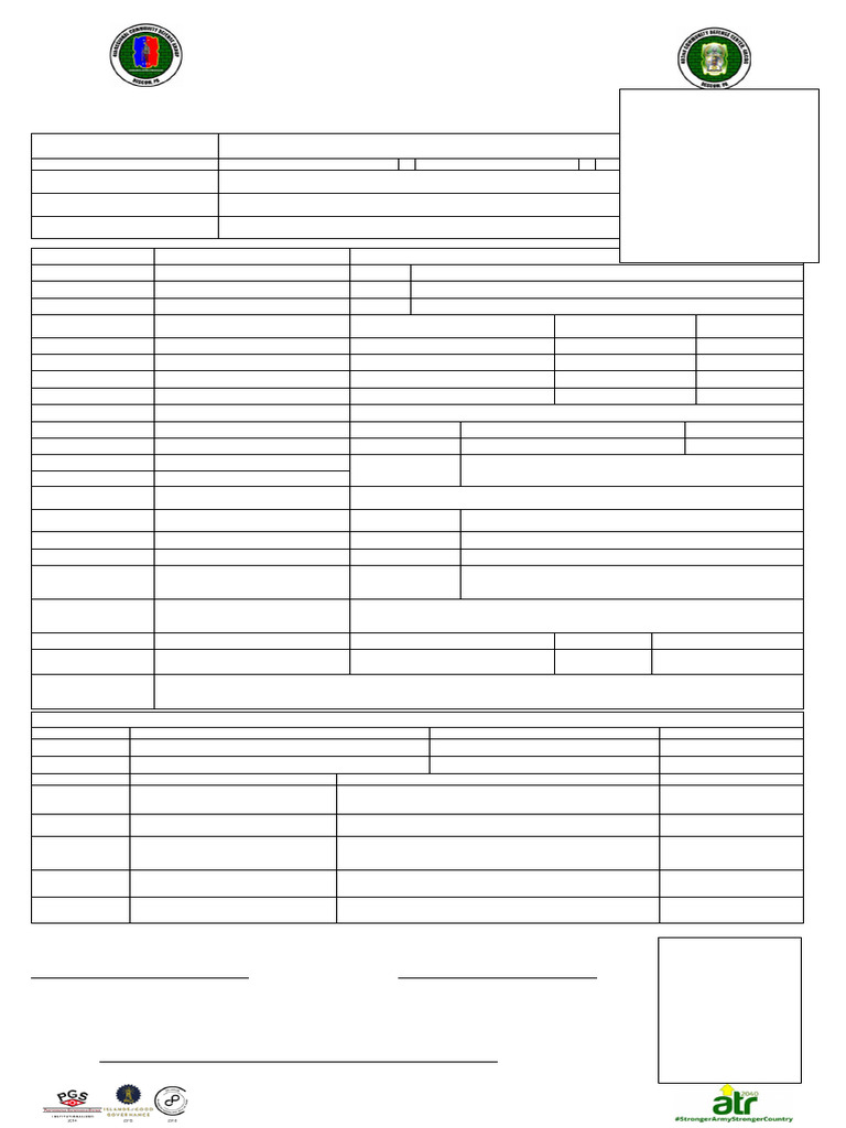 Reservist Information Data Sheet | PDF | Military