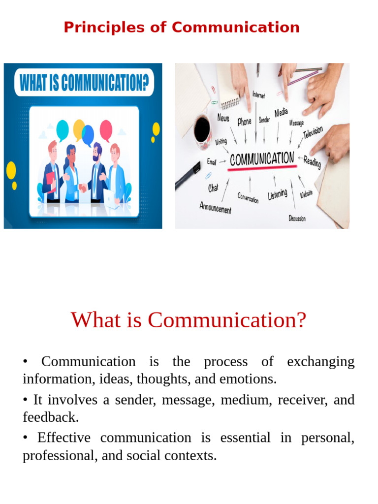 Key Principles of Effective Communication | PDF | Communication ...