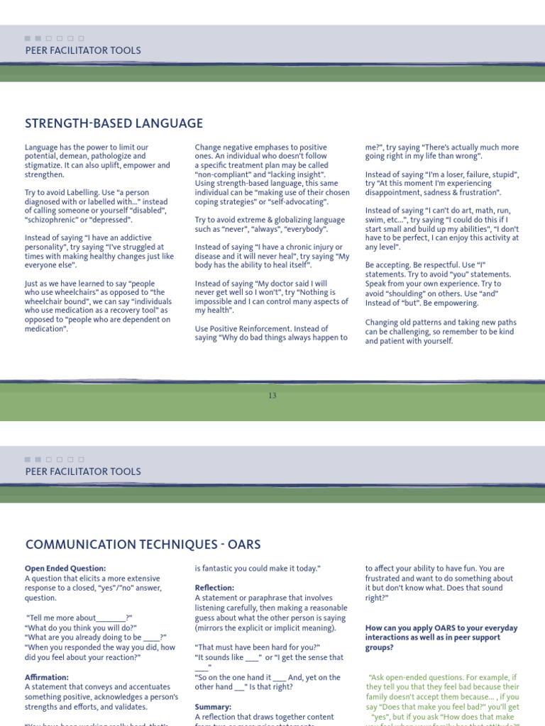 Strength-Based Communication Techniques | PDF | Thought | Communication