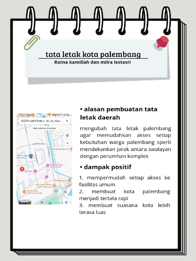 Tata Letak Palembang Ratna Dan Milda | PDF