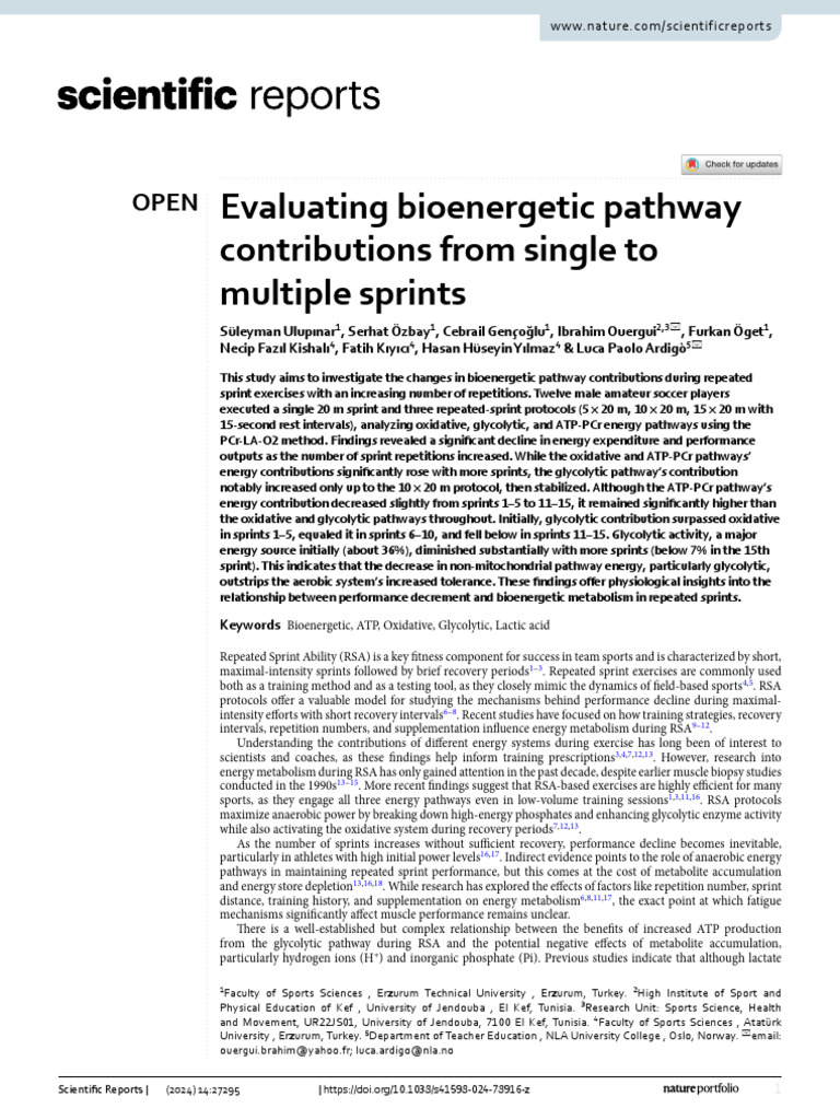 Evaluating bioenergetic pathway | PDF | Skeletal Muscle | Glycolysis