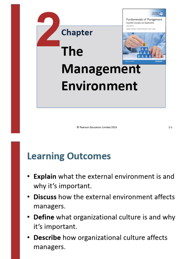 03 The Management Environment - Student | PDF | Organizational Culture ...