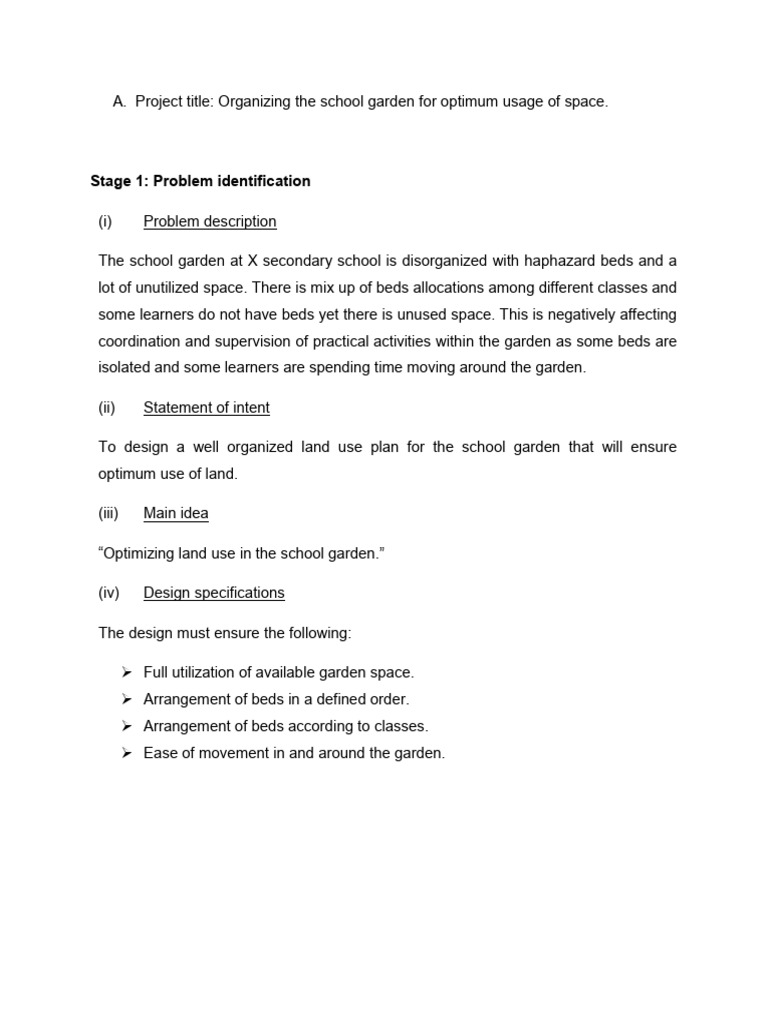 School Based Projects | PDF