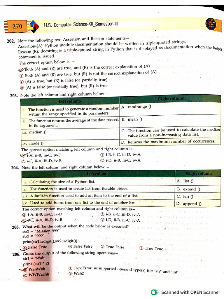 Python MCQ Sanmoy Kundu-1 | PDF