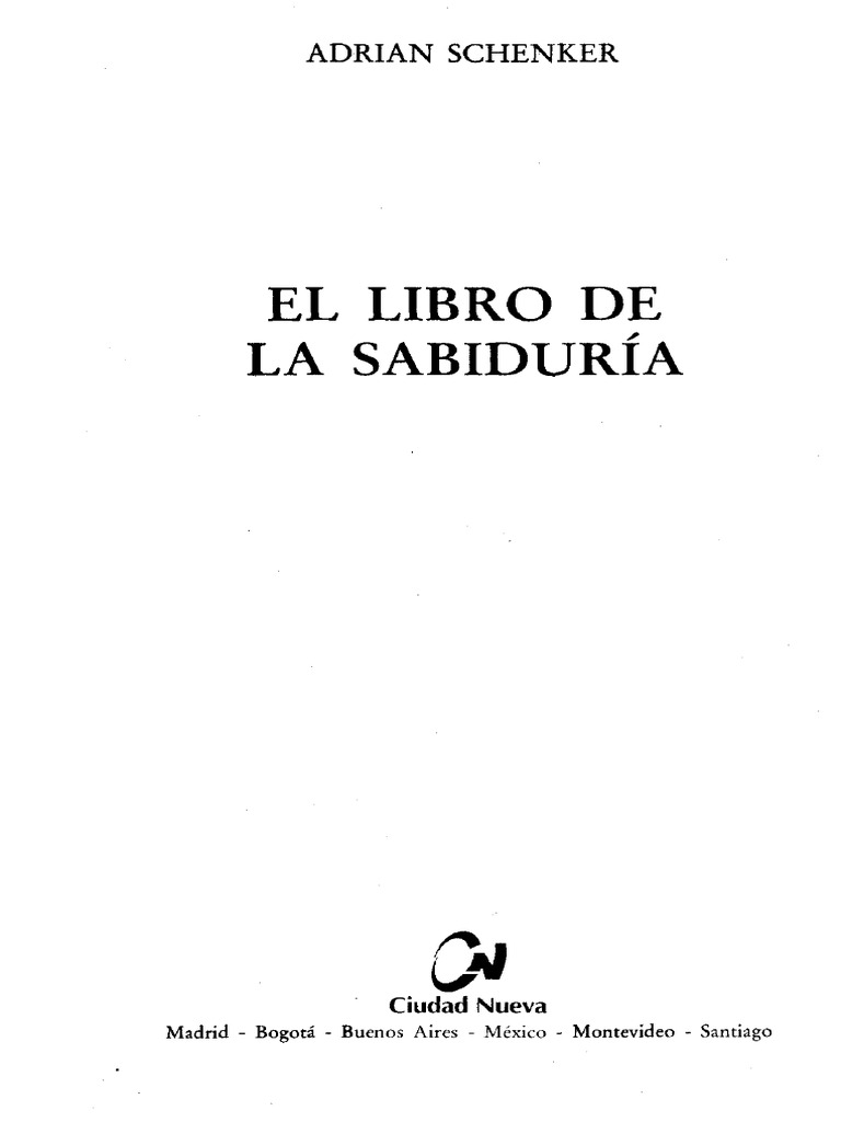 El Libro de la Sabiduría de Salomón | PDF | Canon bíblico | Biblia