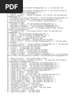 List of Apocryphal Books | PDF | Ancient Literature | Religious Texts