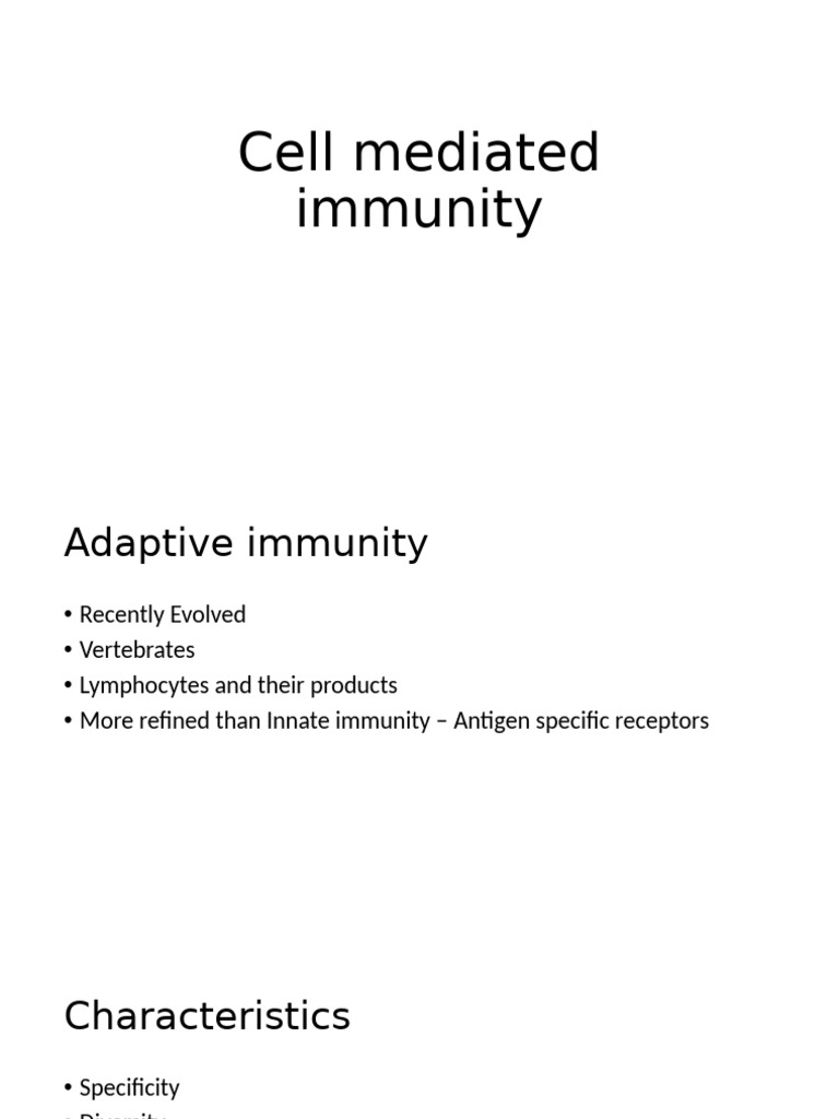 Understanding Cell-Mediated Immunity | PDF | T Cell | Immune System