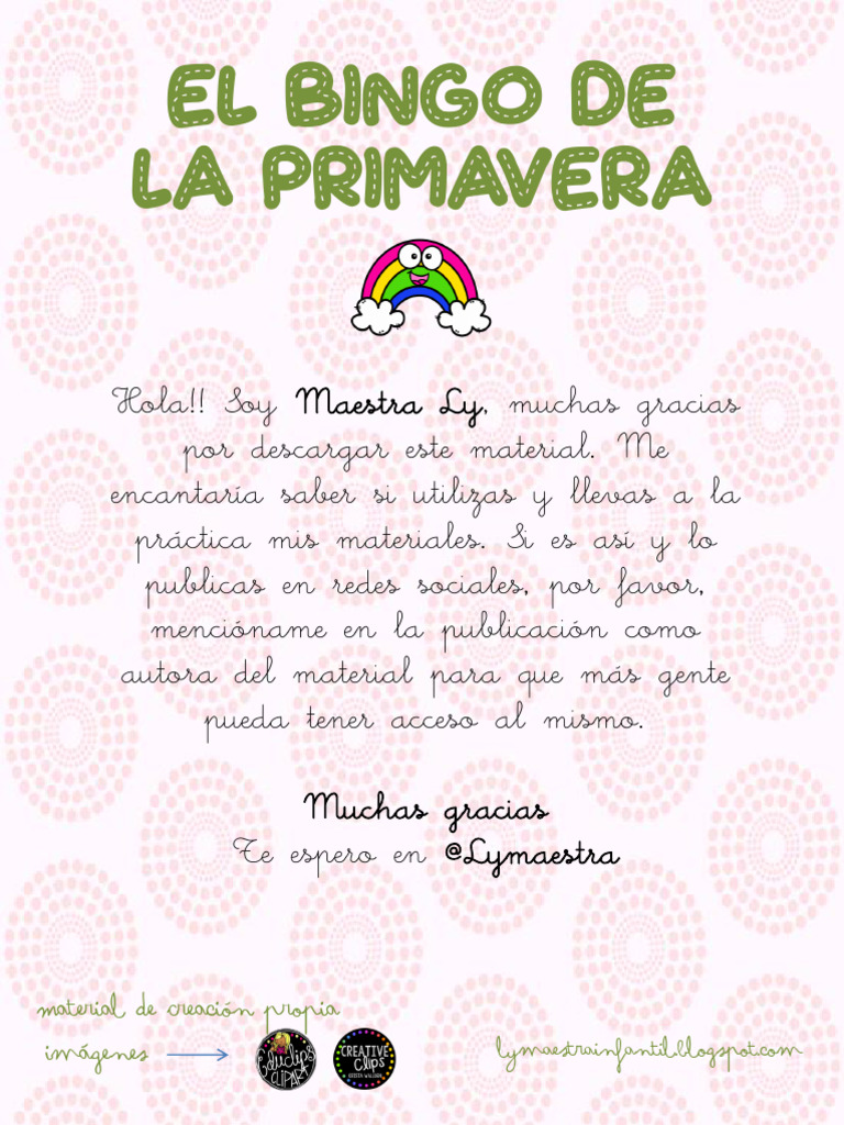 Bingo Primavera | PDF