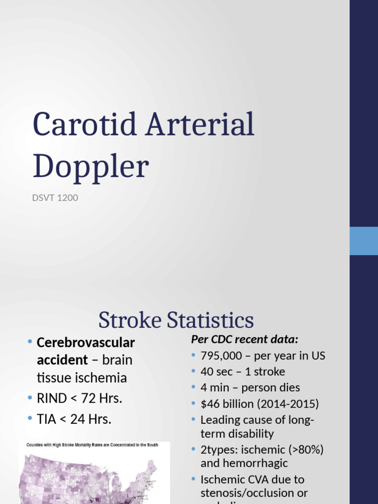 Carotid Doppler Exam Overview | PDF | Common Carotid Artery | Medical ...
