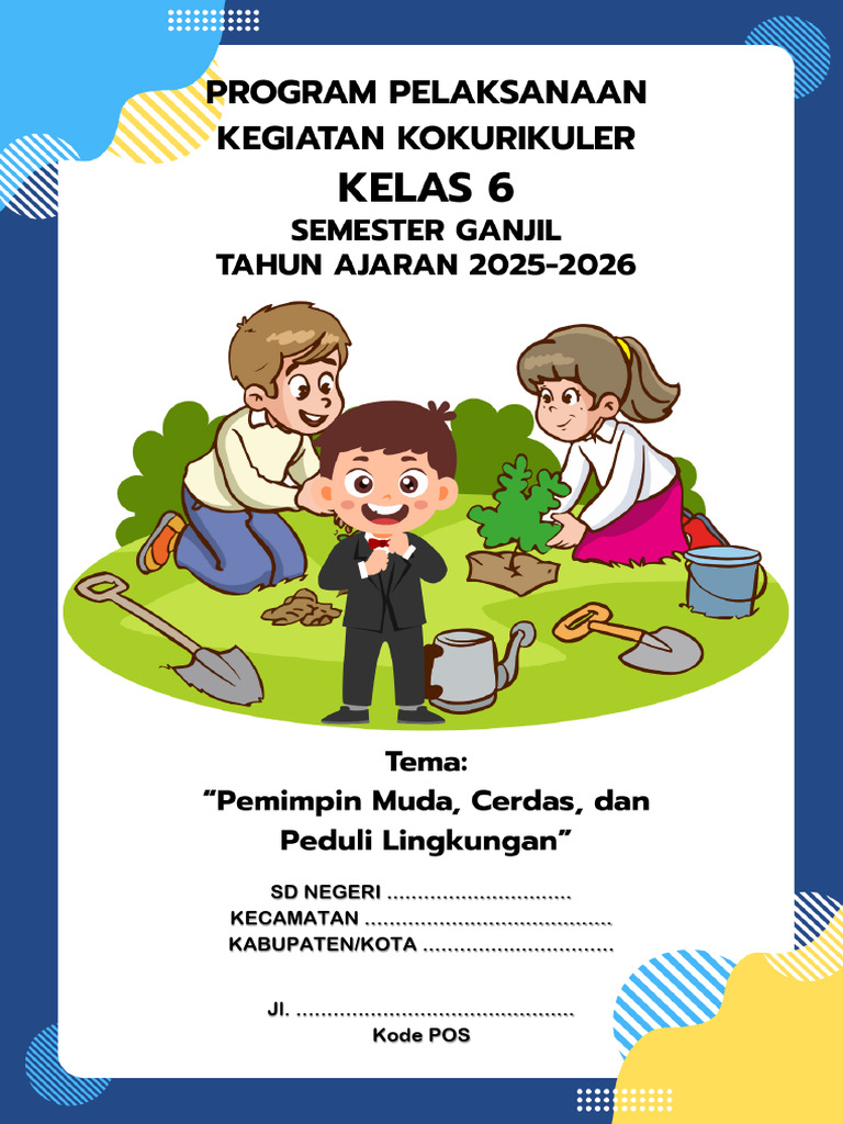 Rencana Program Kegiatan Kokurikuler Kelas 6 Semester 1 | PDF