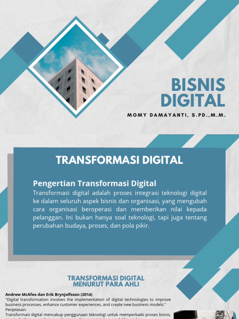Pengertian dan Tujuan Transformasi Digital | PDF