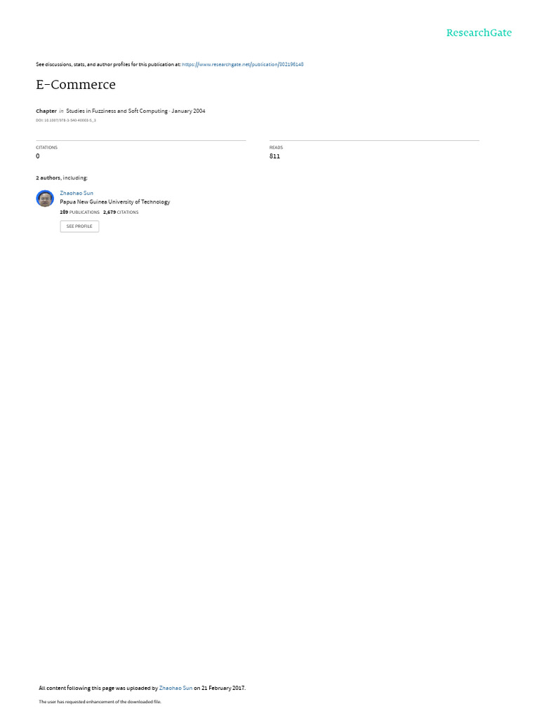 Jurnal Cina Bab 2 Ecommerce | PDF | E Commerce | Sales