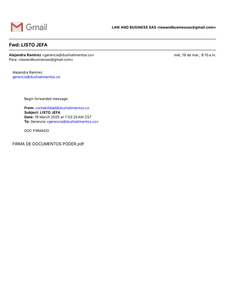 FWD - Listo Jefa | PDF