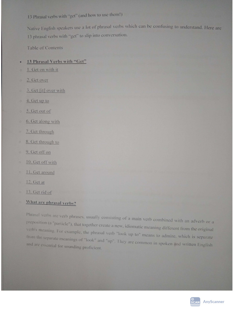Continue With Phrasal Verbs | PDF