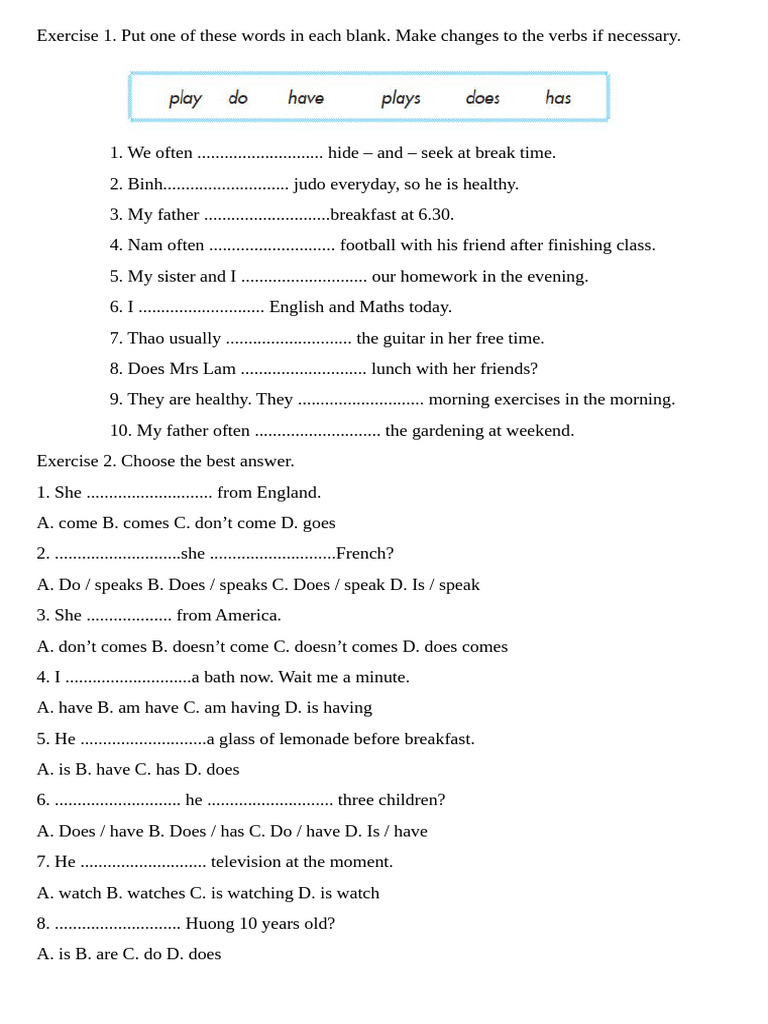 Review Present Tense and Comparative Forms L P 6 | PDF | Linguistics ...