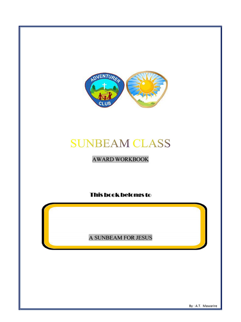 Sunbeam Adventurer Workbook Overview | PDF | Parables Of Jesus | Jesus