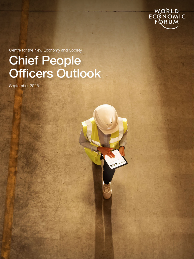 WEF Chief People Officers Outlook September 2025 | PDF | Artificial ...