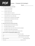 Cambridge English Flyers Practice Test | PDF