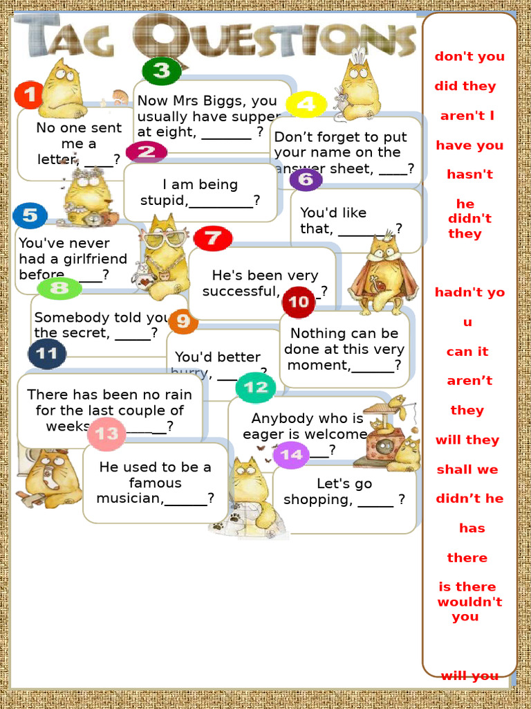 Tag Questions Special Cases | PDF | Chess Theory | Chess