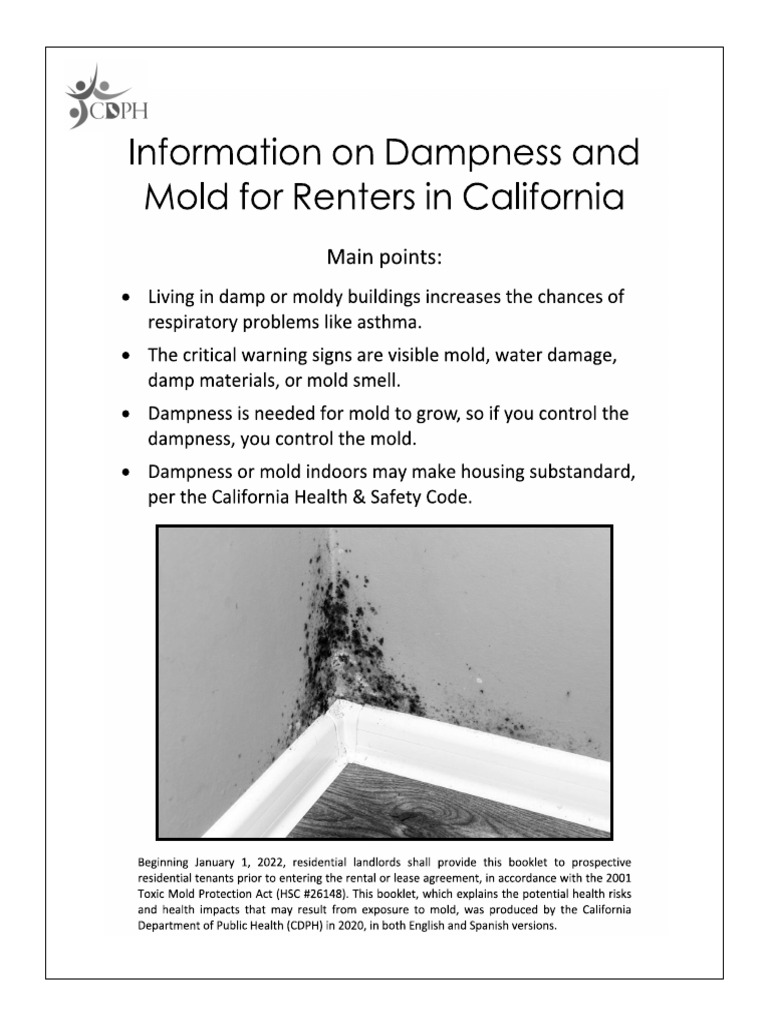 CDPH Mold Information | PDF
