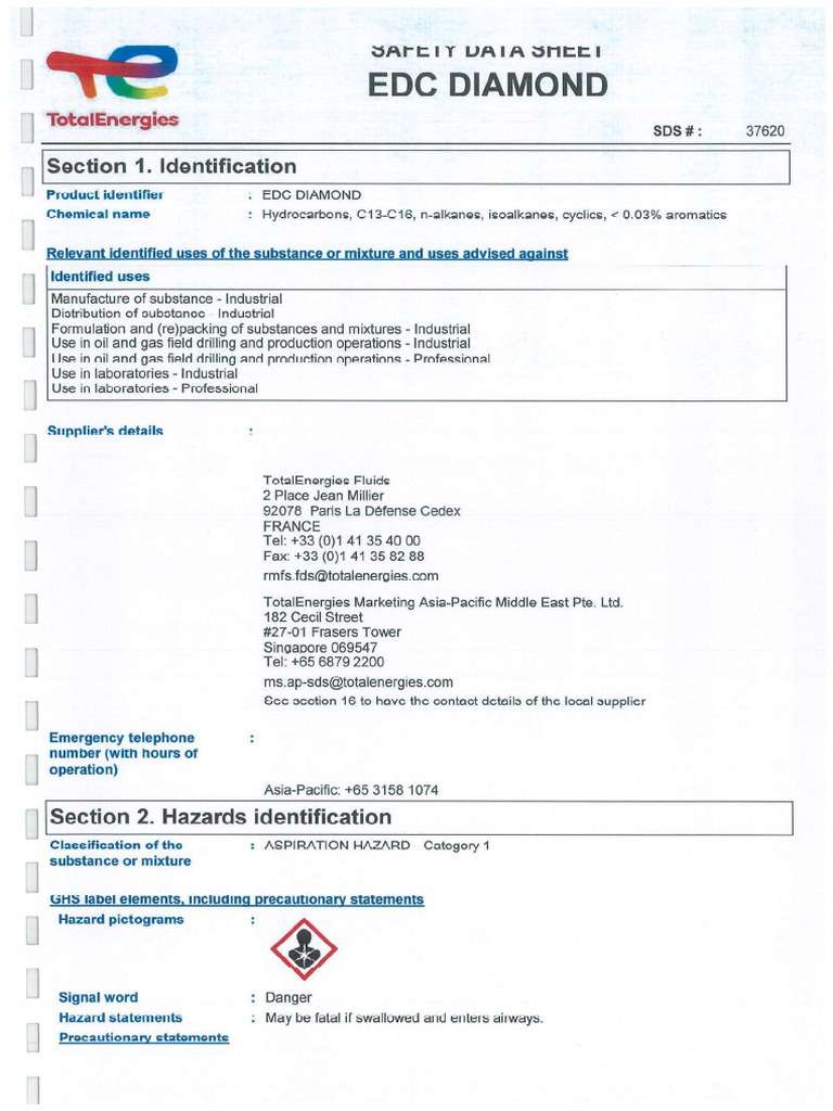 Edc Diamond Msds221675 | PDF
